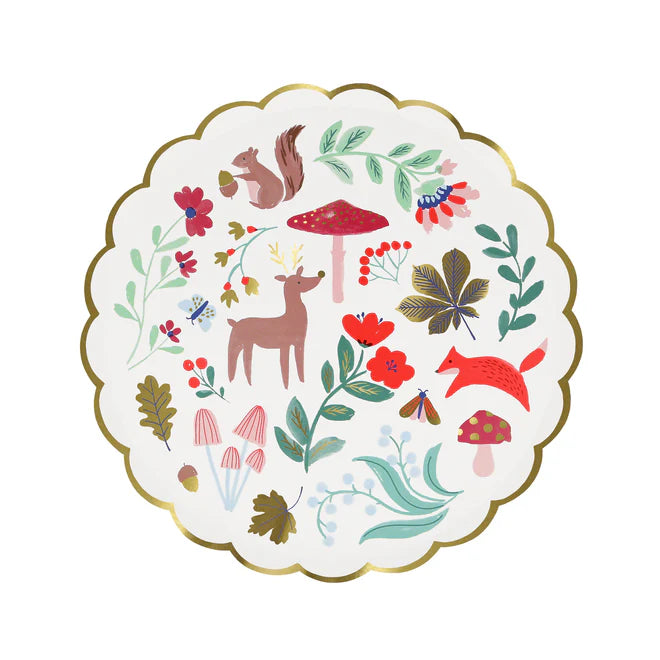 Winter Wald Party Teller von Meri Meri (8 Stück) – Printfetti