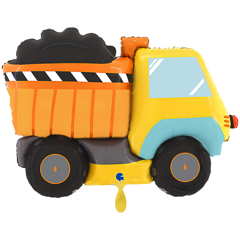 Lastwagen Folienballon / Gelb-Orange – Printfetti