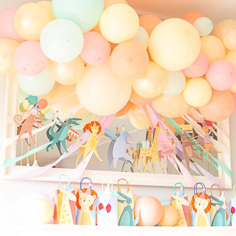 Party Tiere Girlande für den Kindergeburtstag – Printfetti